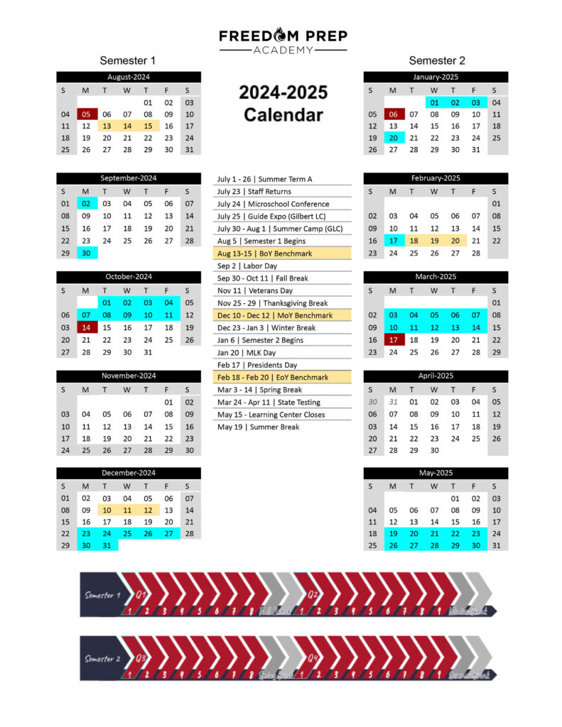 Calendar - Freedom Prep Academy